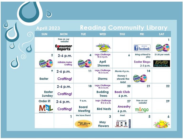 April showers bring May flowers! — Reading Community Library